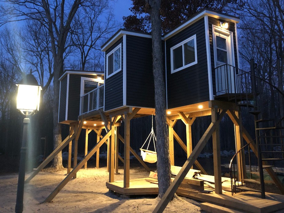 The Woodpecker Treehouse — Collabo Camp in Durham, Ontario, Canada