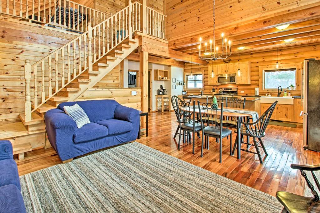 Modern Log Cabin with Rec Room, Steps to Lake! in Pine City, Minnesota ...